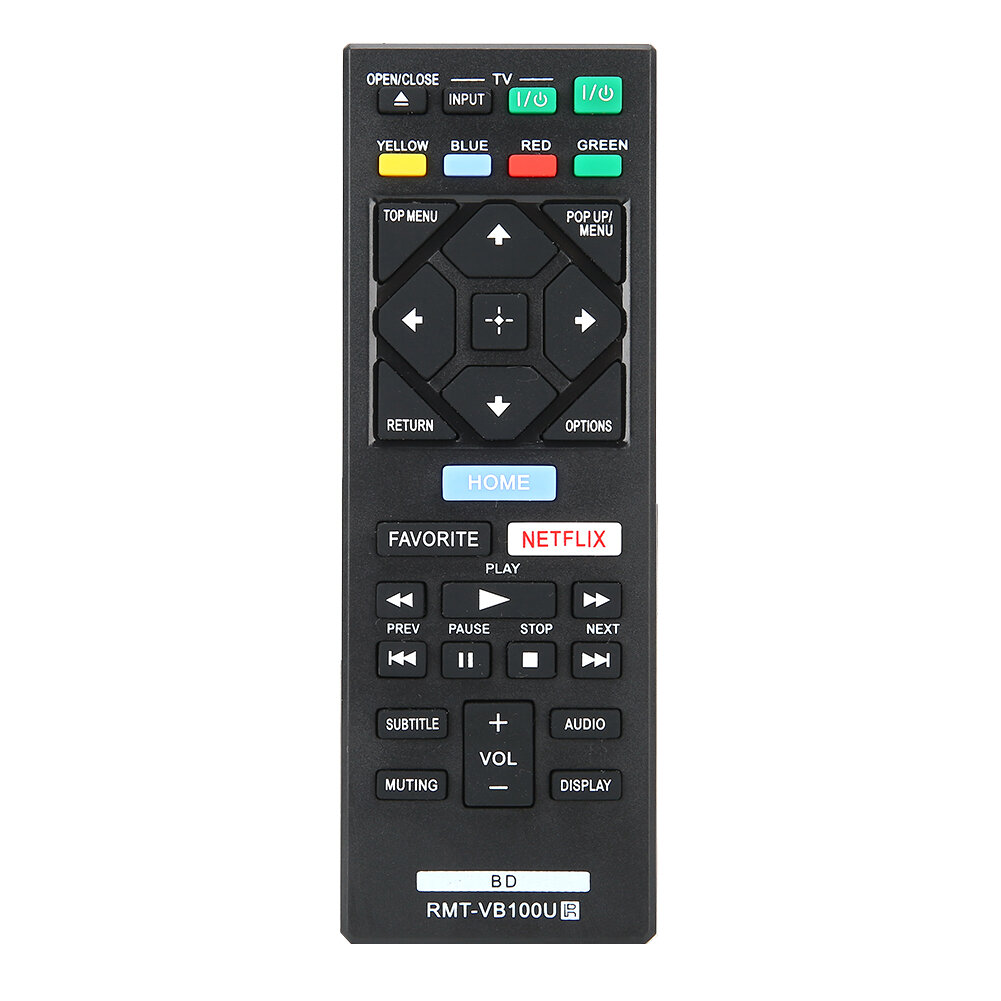 Корпус пульта ДУ ABS для телевизора Sony RMT-VB100U (черный)