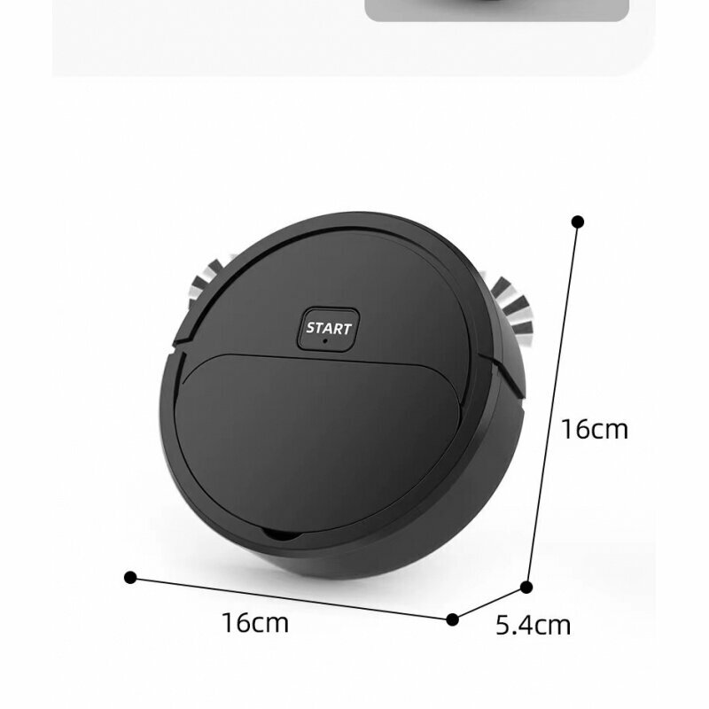 USB Перезаряжаемый робот-пылесос 16x16x5.4 см - Версия с подачей воды P10S