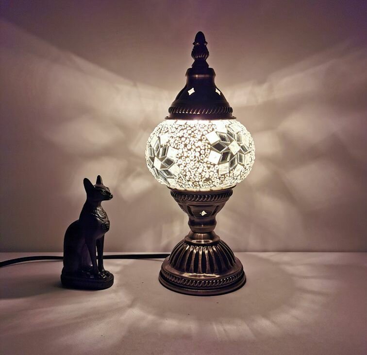 Светильник настольный с восточной мозаикой, 12х36 см, MARMAM-LIGHT