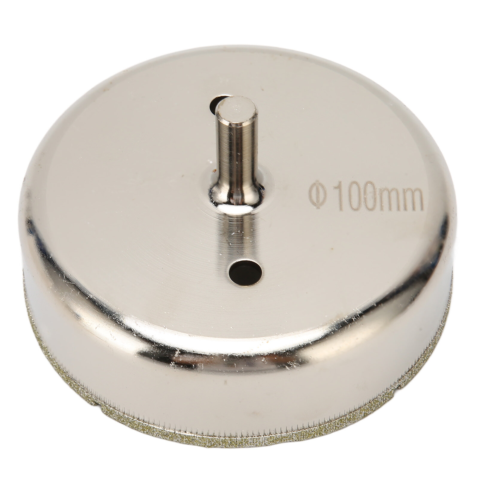 Алмазное сверло-коронка диаметром 100 мм для гальванического покрытия, предназначенное для стекла и нефритовой плитки.