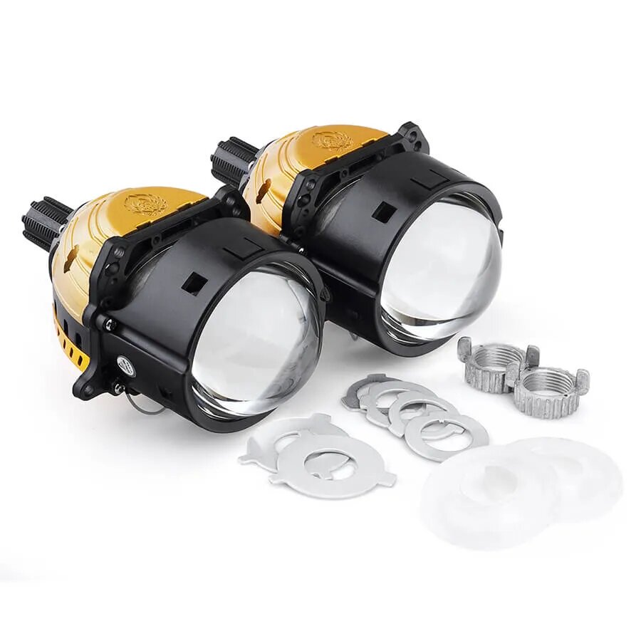 Светодиодные линзы Aozoom A15 (5500k) Универсальное крепление под гайку + 3R/5R