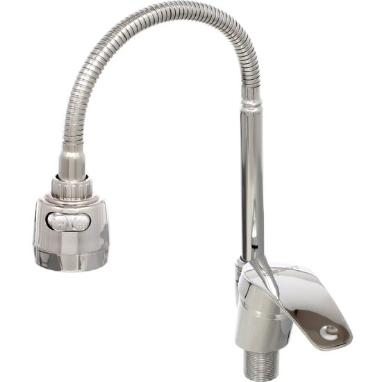 Смеситель для кухни Dikalan стандарт однорычажный гайка, рефлектор, керамический картридж 40мм 67-0-728