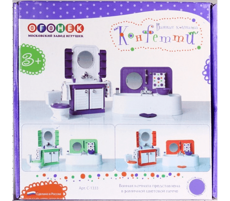 Ванная комната Конфетти с-1333