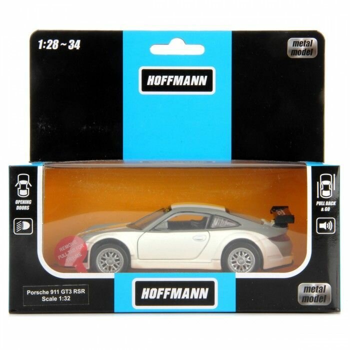 Машина мет. ин. Porsche 911 GT3 RSR 1:32, звук/свет, 102800