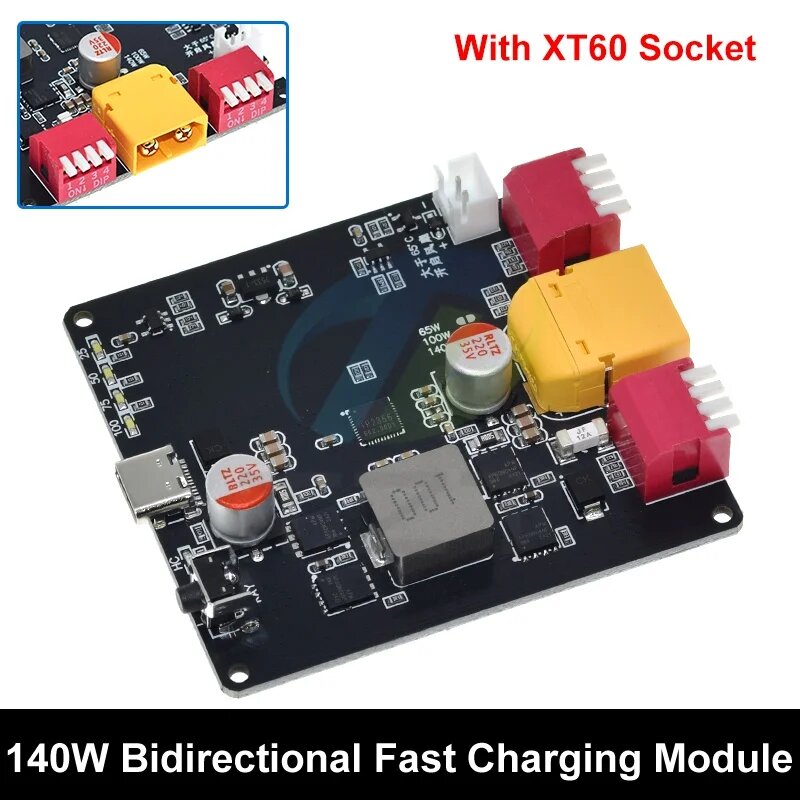 Модуль быстрой зарядки TZT IP2366 1PCS, With XT60PW-M