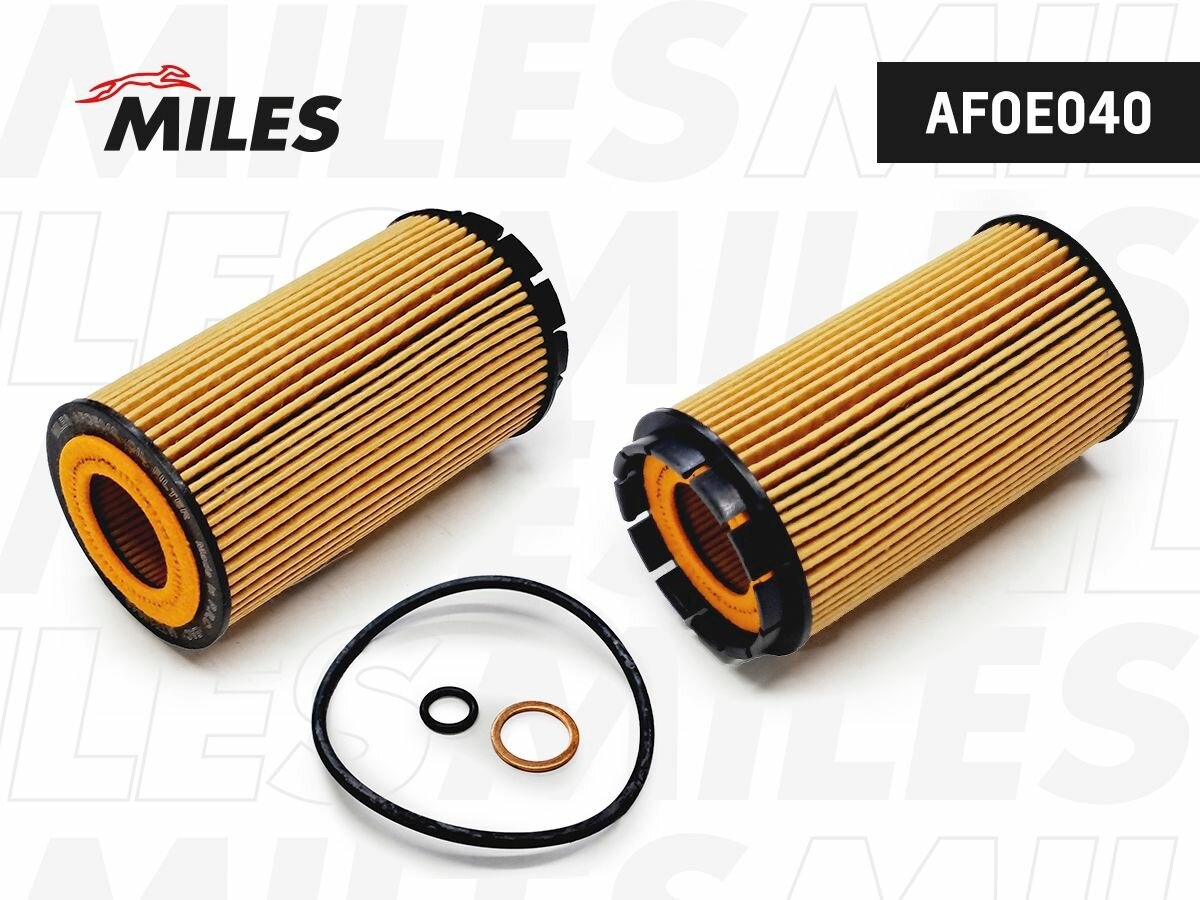 MILES Фильтр масляный (вставка) HYUNDAI SANTA FE/TUSCON 2.0 CRDI (FILTRON OE674, MANN HU718x) AFOE040