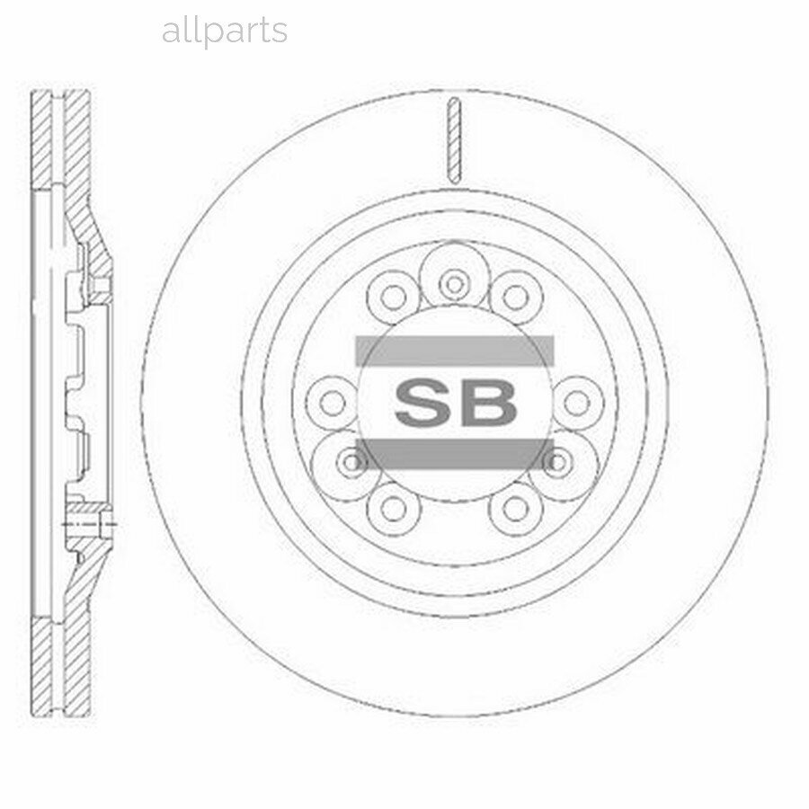 SANGSIN BRAKE SD8513 диск тормозной!\ Opel Frontera A 2.0i/2.2i 92-98