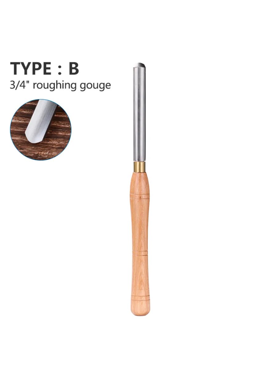 Стамеска для резьбы по дереву 19,05 мм, углеродистая сталь(деревянная ручка), резчик для дерева