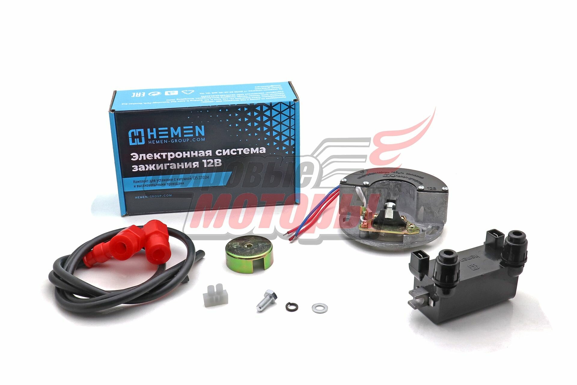 Электронное зажигание Урал Днепр микропроц. в сборе с катушкой силик. ПР(1135.3734+135.3705М) (HEMEN)