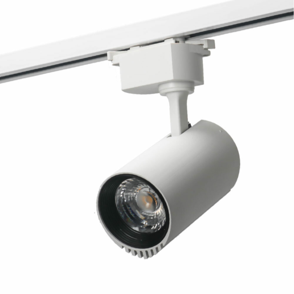 Трековый однофазный светодиодный светильник ACCENT 30-WH-WW для шинопровода, на шину, на трек