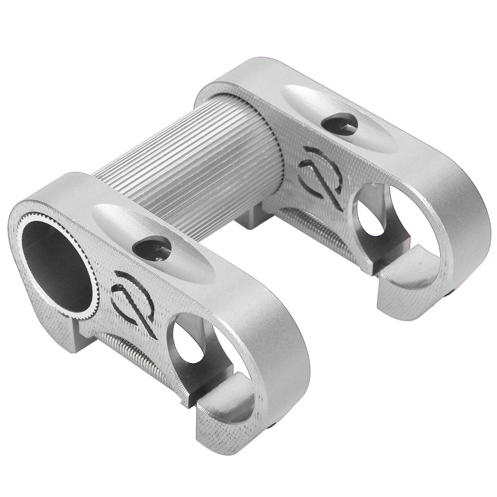 Велосипедный двойной вынос руля 25,4 мм, складной велосипед, алюминиевый сплав, регулируемый вынос руля, серебристый.