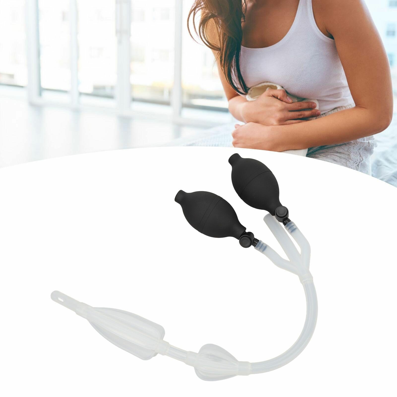 Эластичная надувная система промывки двойного шарика для здравоохранения