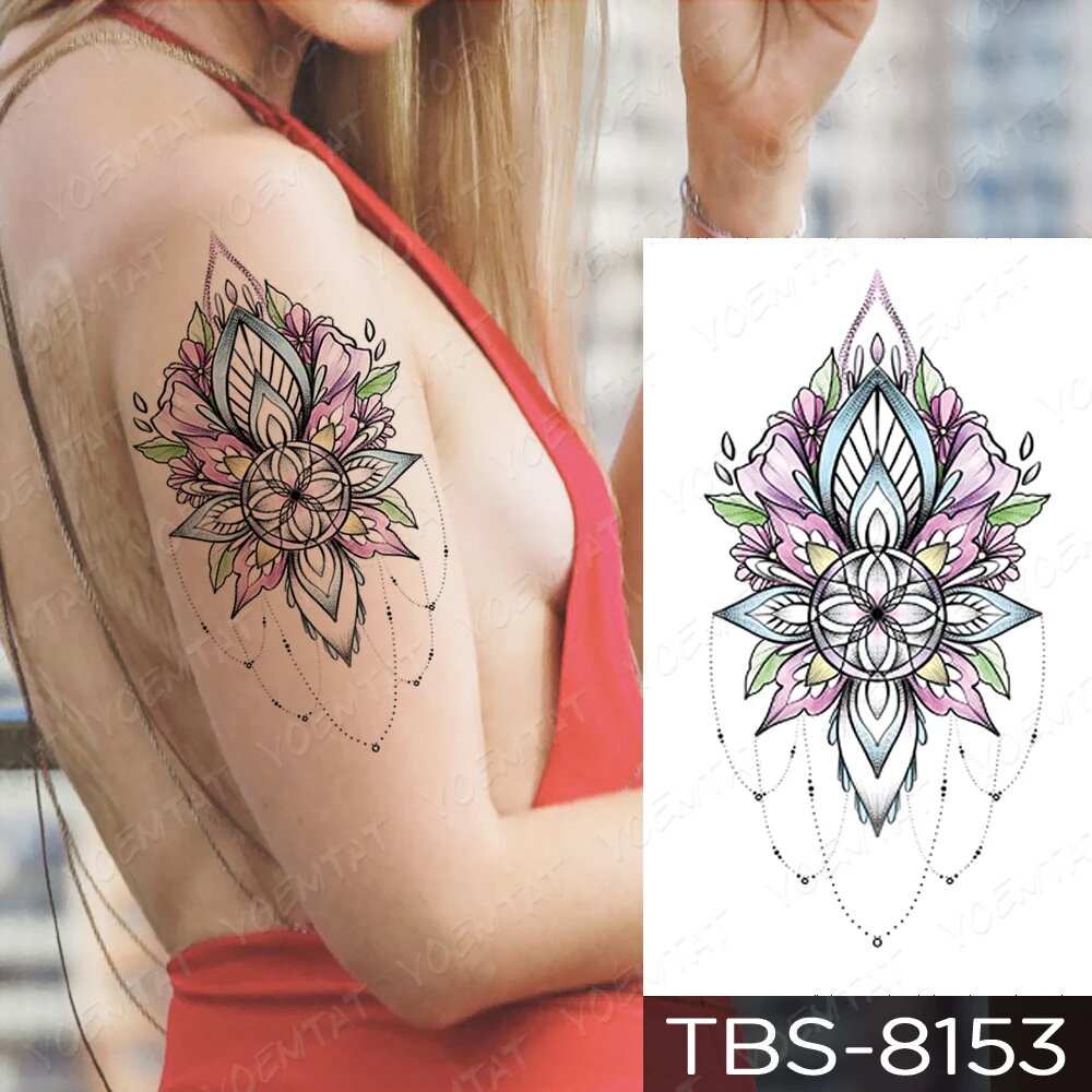 Временная татуировка YOEMTAT Lotus 21-TBS8153