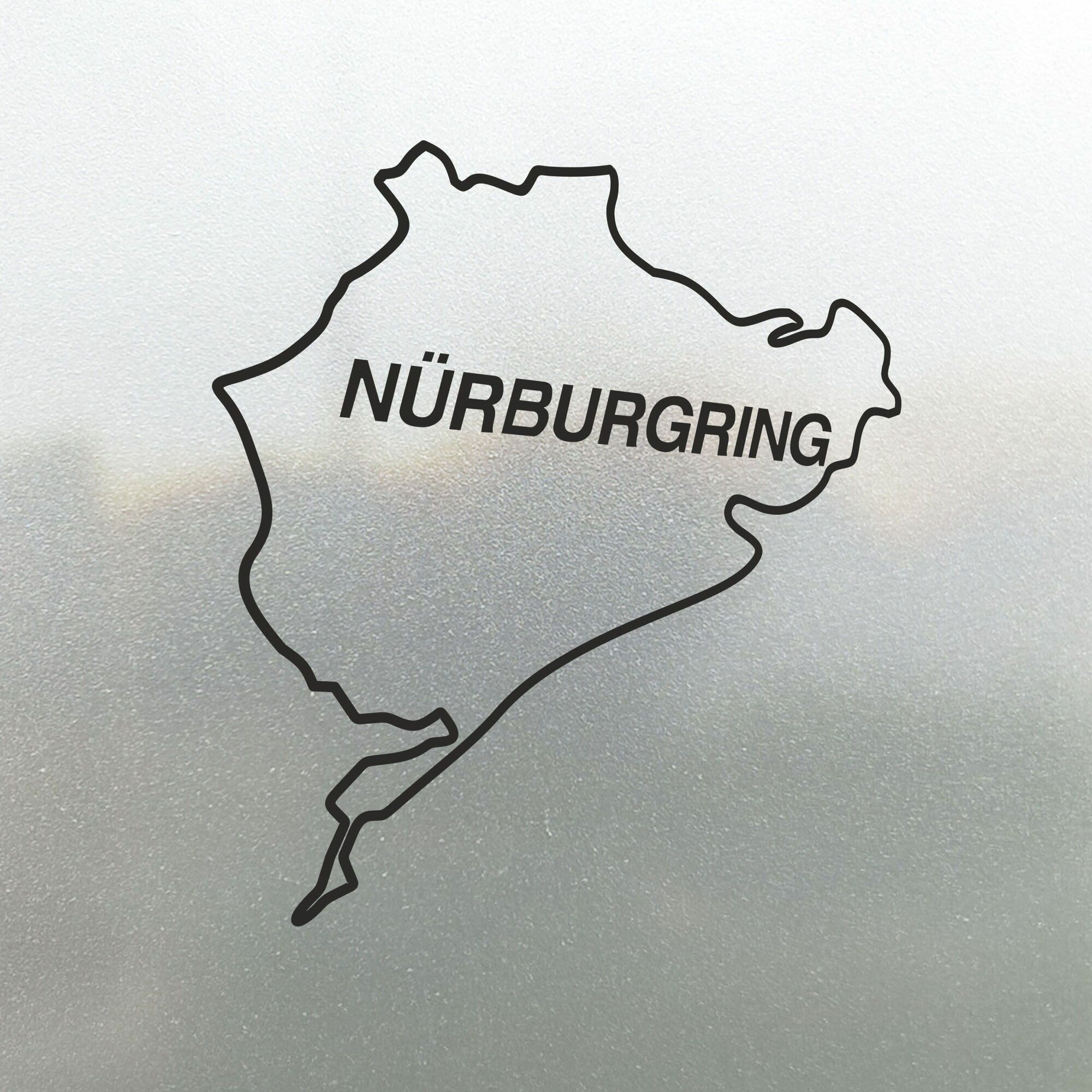 Наклейка на авто Nurburgring 15x15