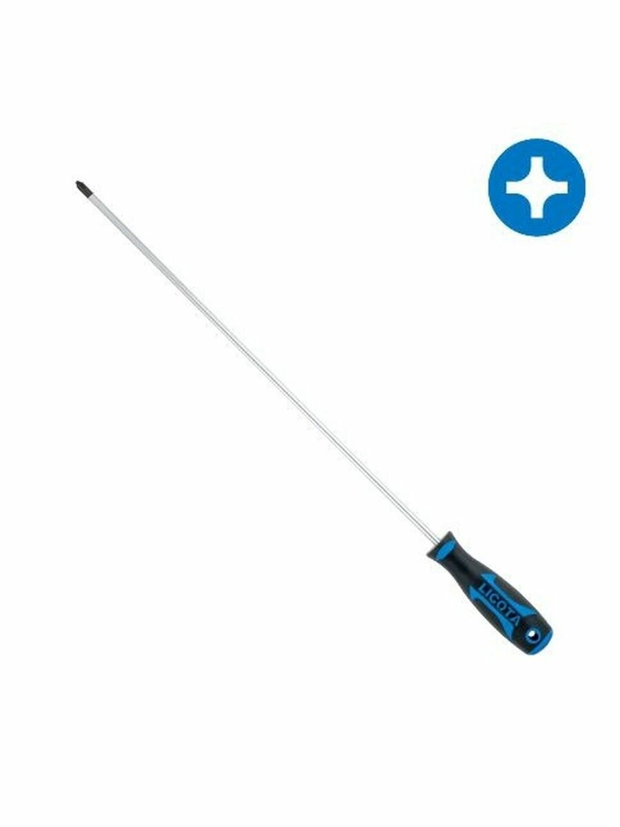 Отвертка профессиональная длинная PH1, 300 мм Licota