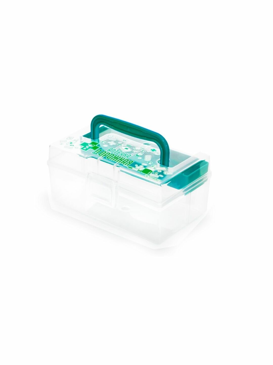 Контейнер для аптечки 0,8л, "Аптечка дорожная", 170*108*78мм, с вкладышем