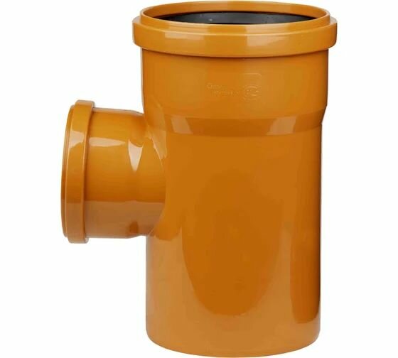 Тройник 110х110х90 наружный (рыж.)