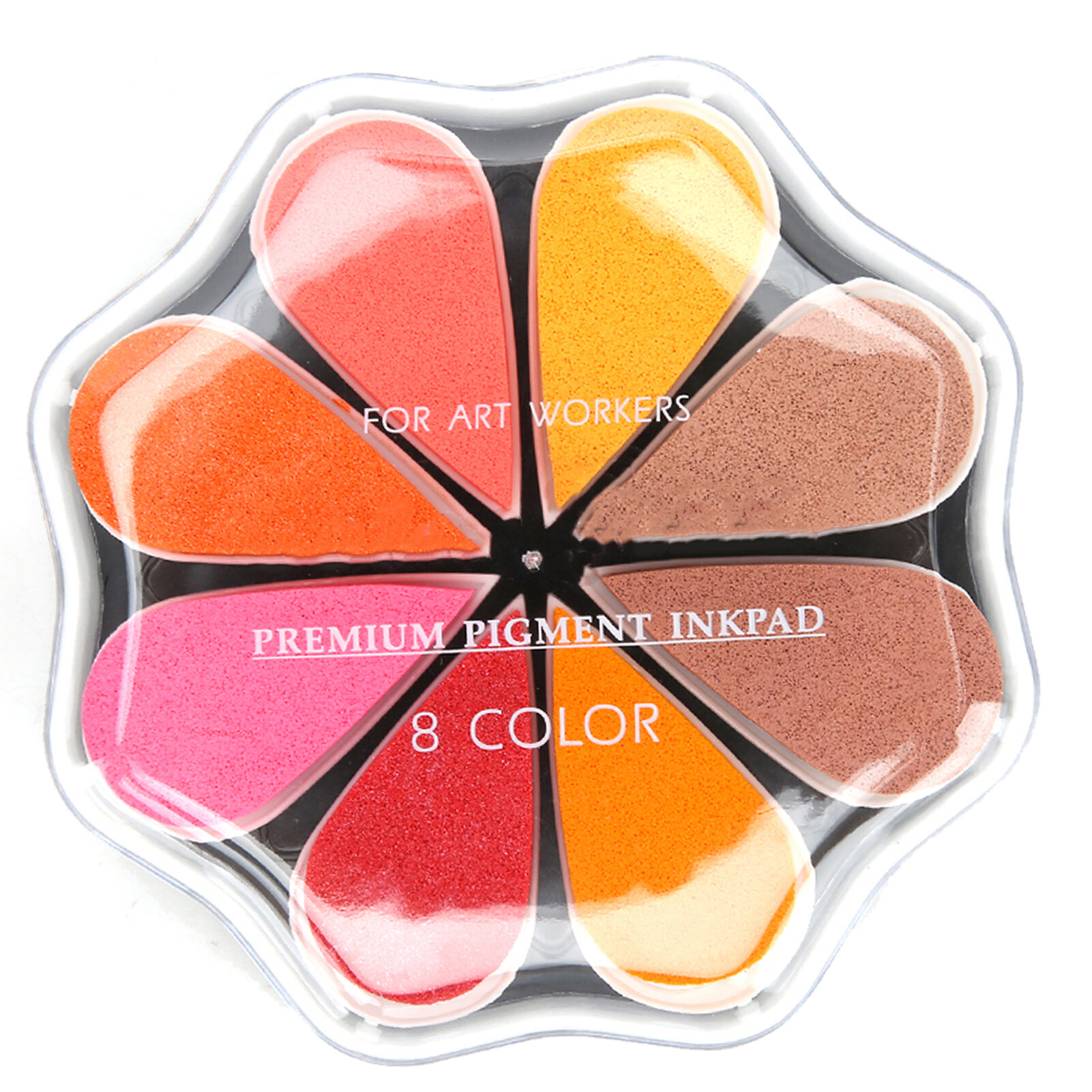 Плана с печатью лепесткой 8 цветов на основе ручной печать на основе ручной работы для обычной бумаги (1032)