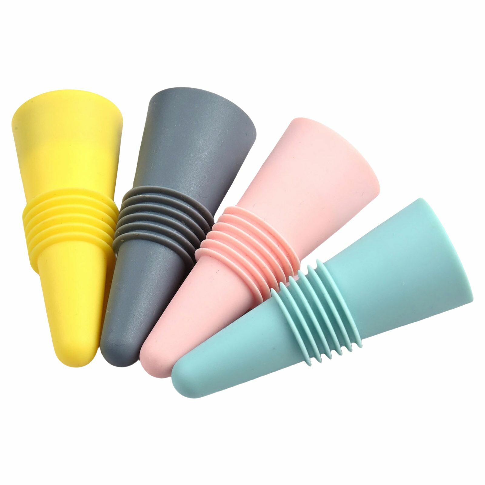 4 шт Силиконовые пробки для вина и напитков многофункциональные