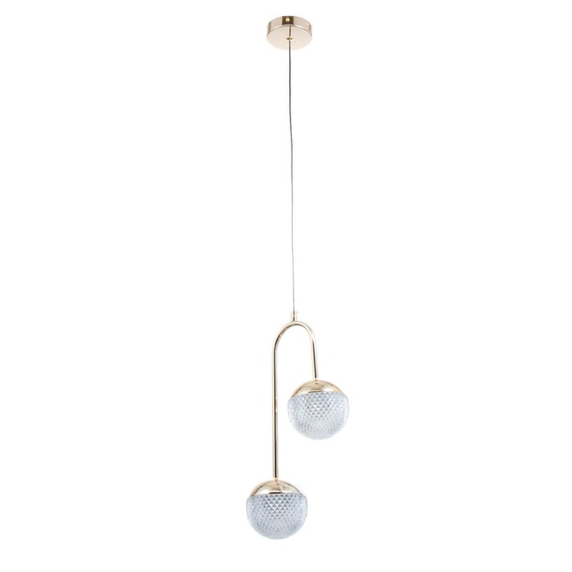 Светильник BayerLux "Джасо", LED, 2 лампы, 40 Вт, золотой, 23x12x43 см