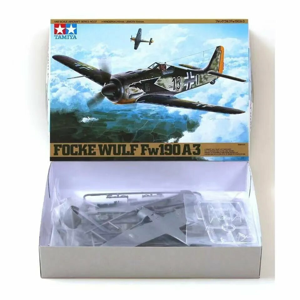 KNOW EASY-Tamiya 61037 1/48 Luftwaffe Focke-Wulf Fw 190 A-3 сборная модель самолета