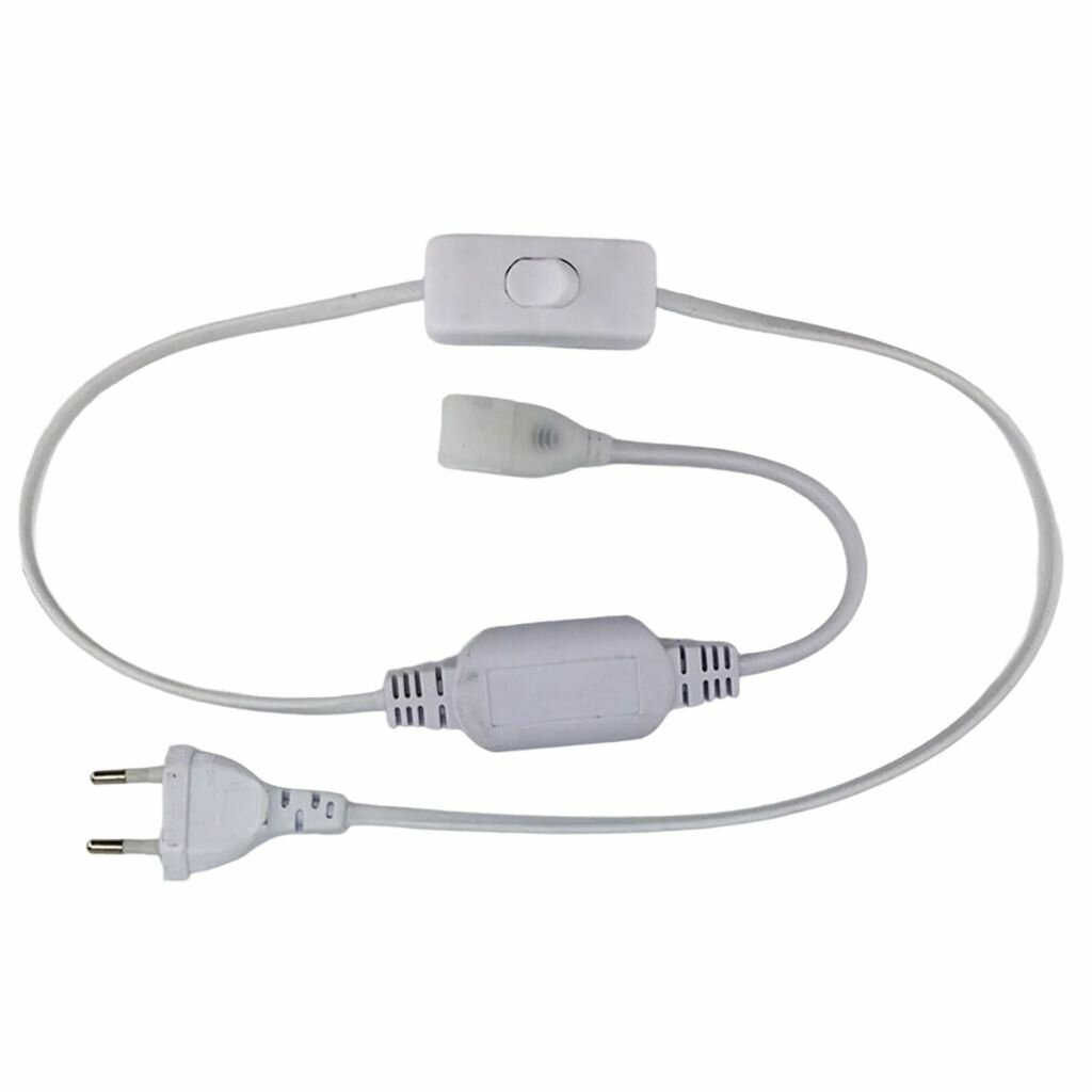 Вилка 220В с выключателем и клеммами для подключения