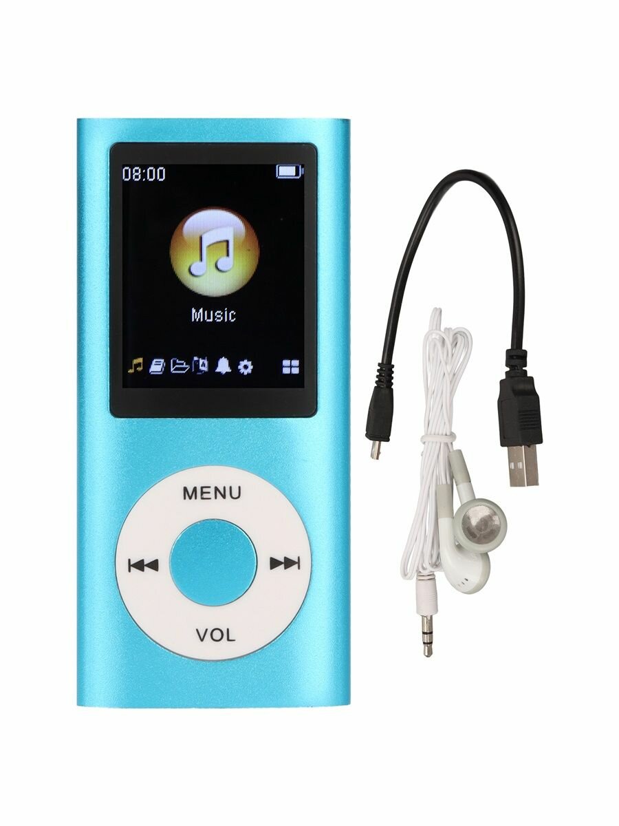 Портативный музыкальный MP3-плеер, 1,8-дюймовый ЖК-экран, звук без потерь, стильный тонкий многофункциональный дизайн