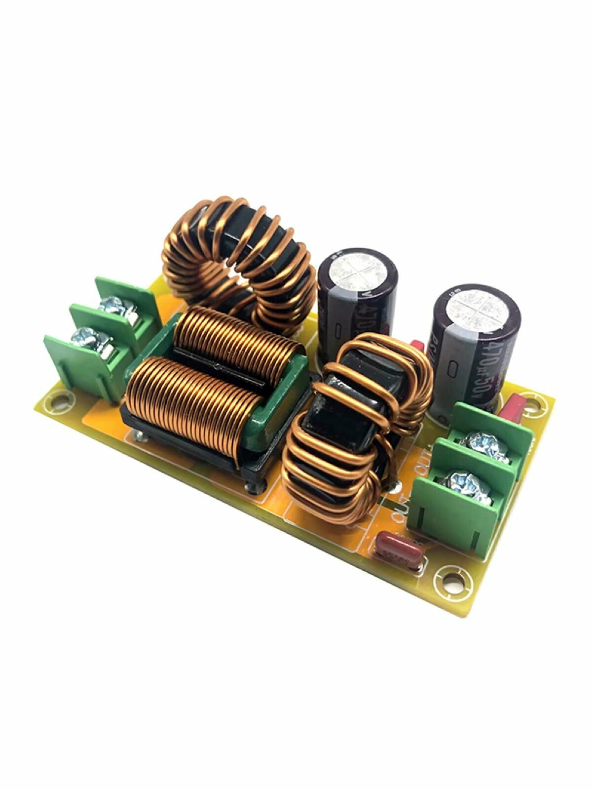 20A LC Filter EMI Electromagnetic Interference Filter High Frequency Power Filtering for 12V 24V Car Accessories