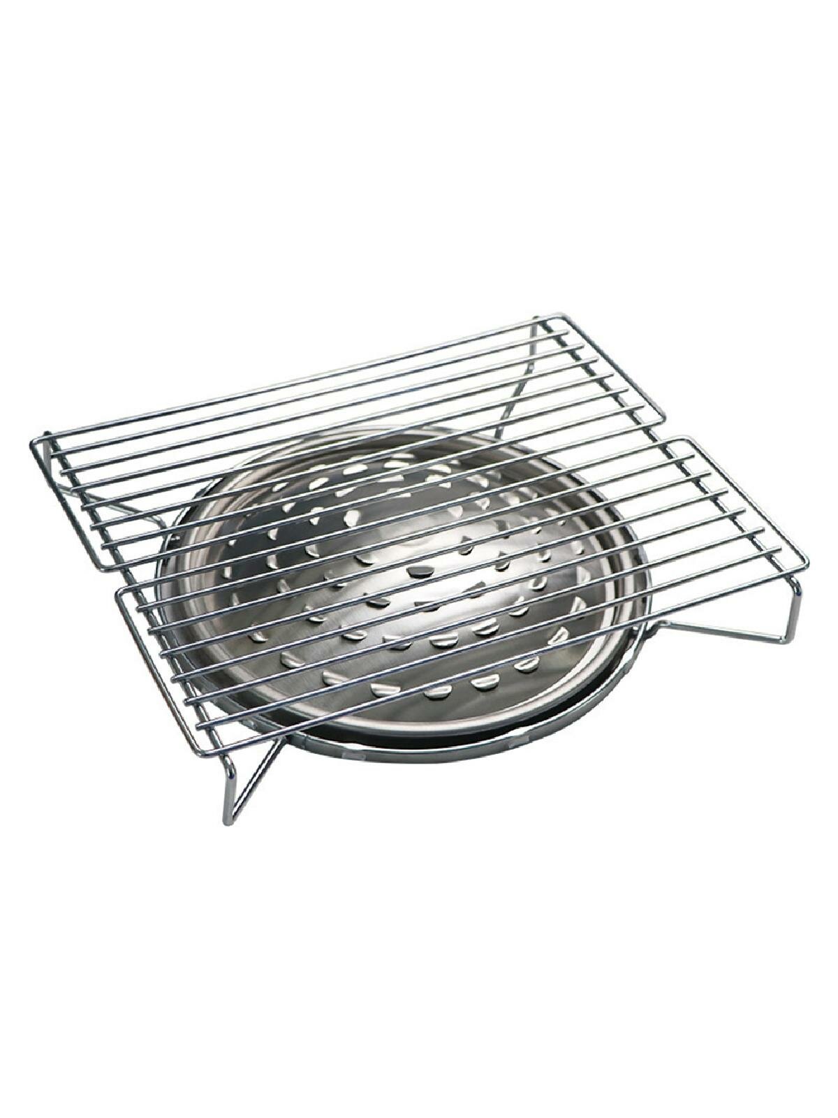 Портативная мини-решетка для гриля, полка для газовой плиты из нержавеющей стали для бытового барбекю