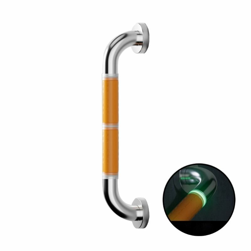 Набор опорных перекладин для ванной комнаты, противоскользящая ручка, ночное свечение, нержавеющая сталь, пожилых людей и инвалидов