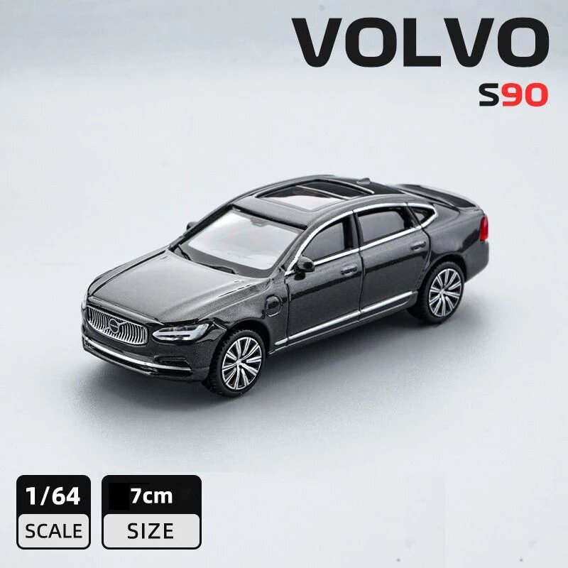 Bburago Масштабная модель автомобиля Volvo 1:64, S90 Gray