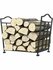 Дровница, сталь, порошковое покрытие, складная, до 60 кг, 42x28x43 см, чёрная