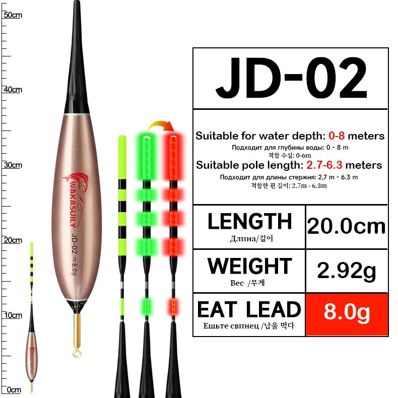 WAKASUILY Электронный поплавок для рок-рыбалки Ordinary battery set, Y18-2