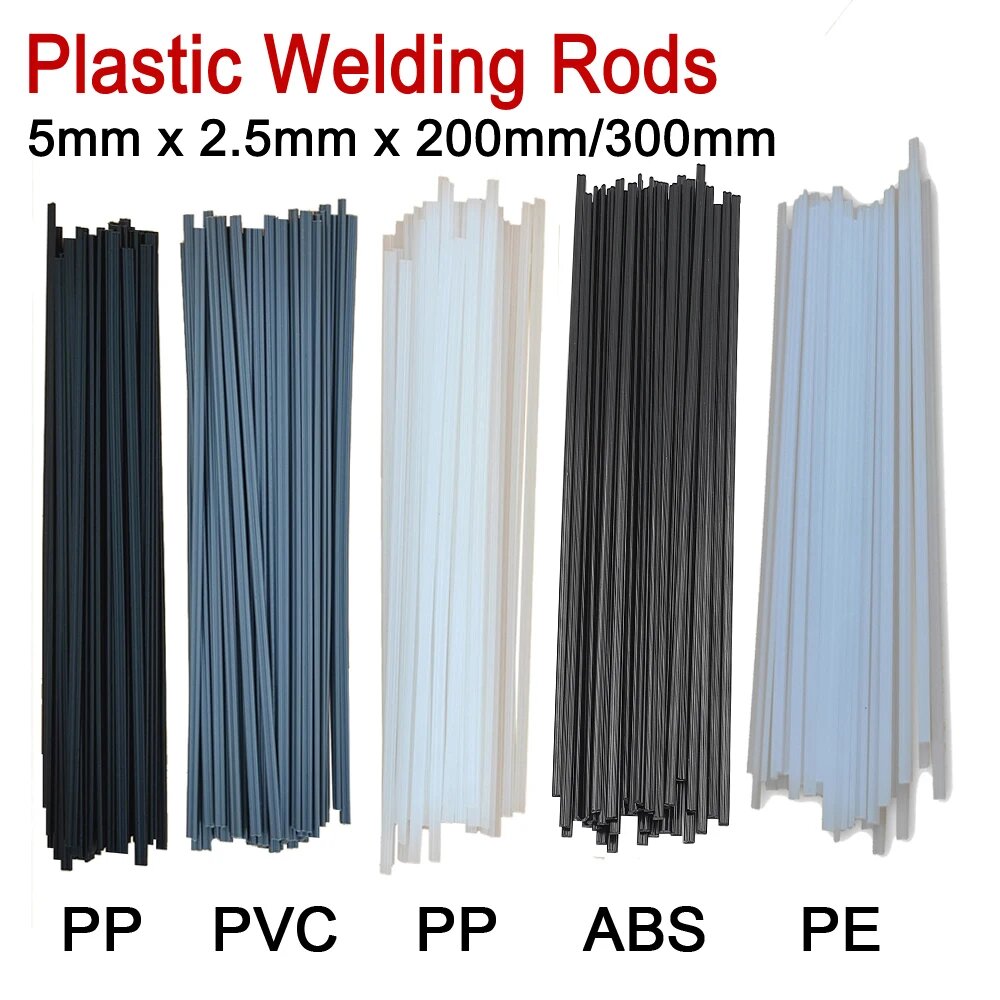 Набор пластиковых сварочных стержней 200 мм ABS PP PVC PE 50 шт. 25Pcs, Miexd