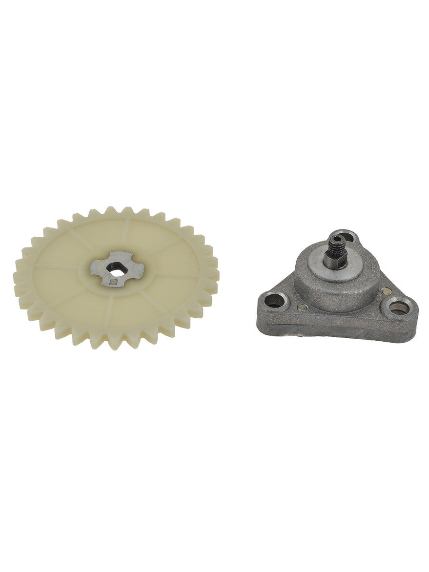 Масляный насос в сборе с шестерней (33 зуба) для скутера Китаец с двигателем 139QMB 50-70 см3