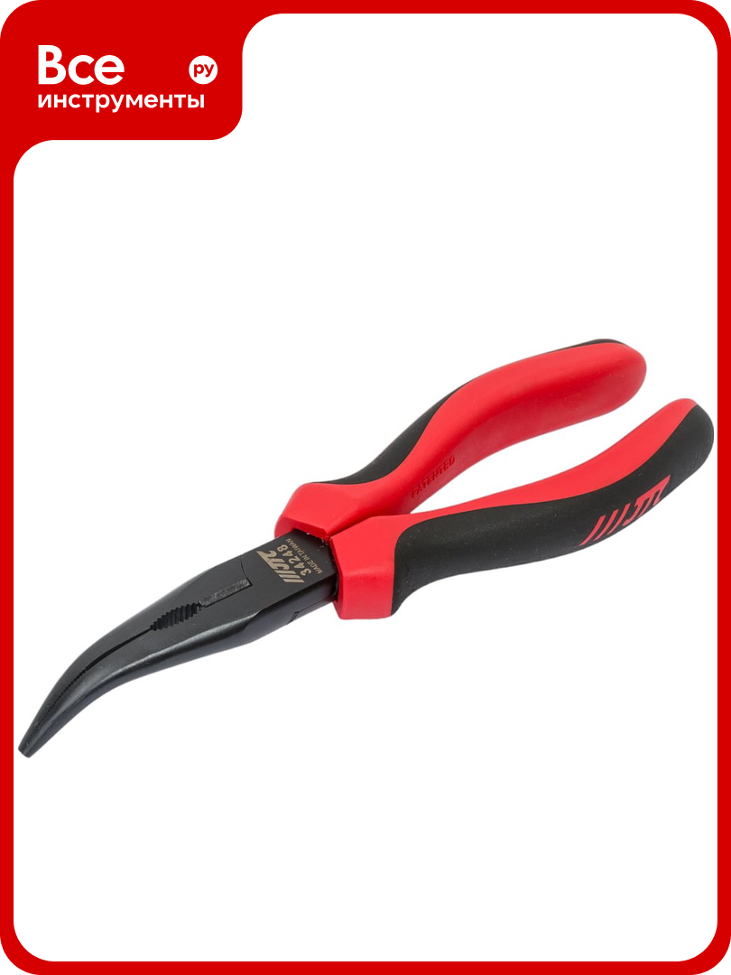 Удлиненные изогнутые пассатижи 200мм JTC-34248, 200мм