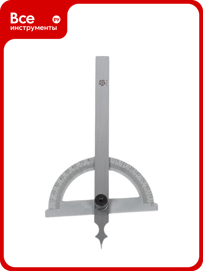 Угломер-транспортир TLX d 80 линейка L120, цена деления 1град.