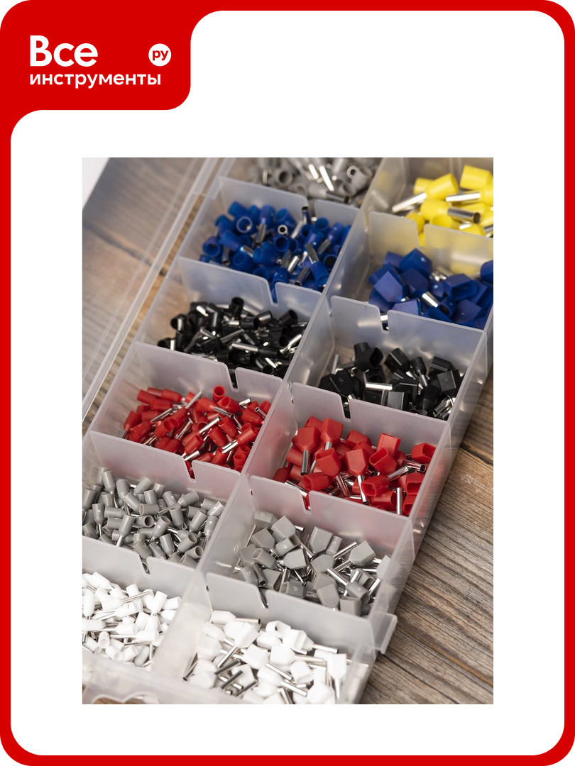 Набор НШВИ №5 EKF 0,5-6мм2; 2x0,5-2,5мм2 PROxima nabor-nshvi-5, втулочные