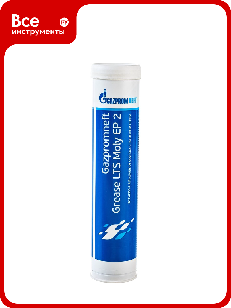 Смазка Grease LTS Moly EP2 400 г Gazpromneft, Смазку можно использовать при температурахот -30 °cдо +120 °c