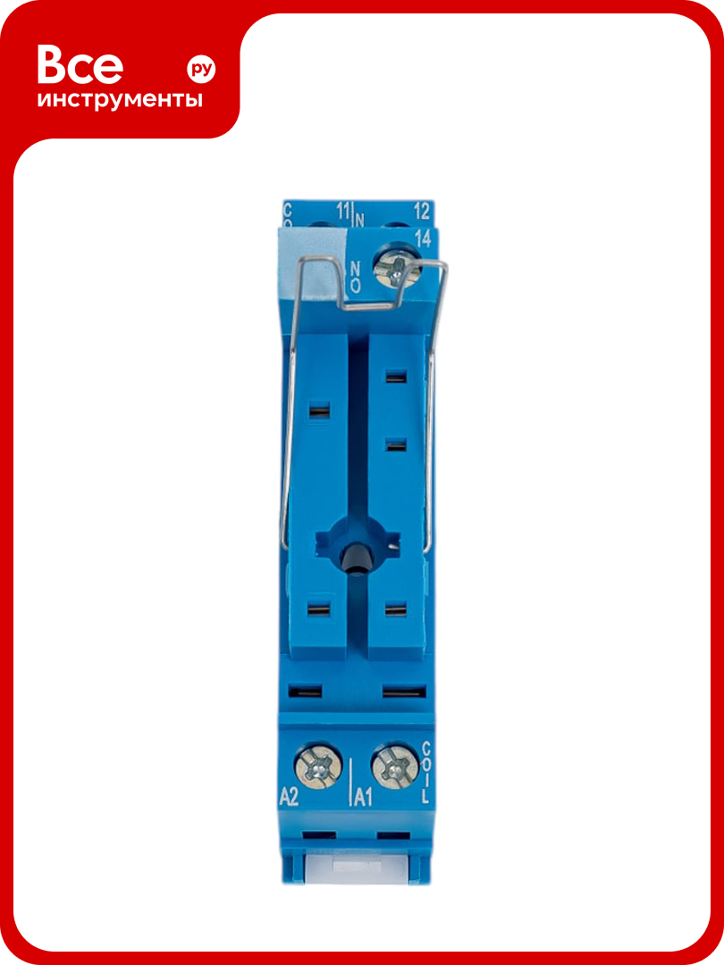 Розетка Finder для реле 40.31 и модуля 99.01, с разд-ми конт, с метал фикс, винт, 9563SMA, 10 А