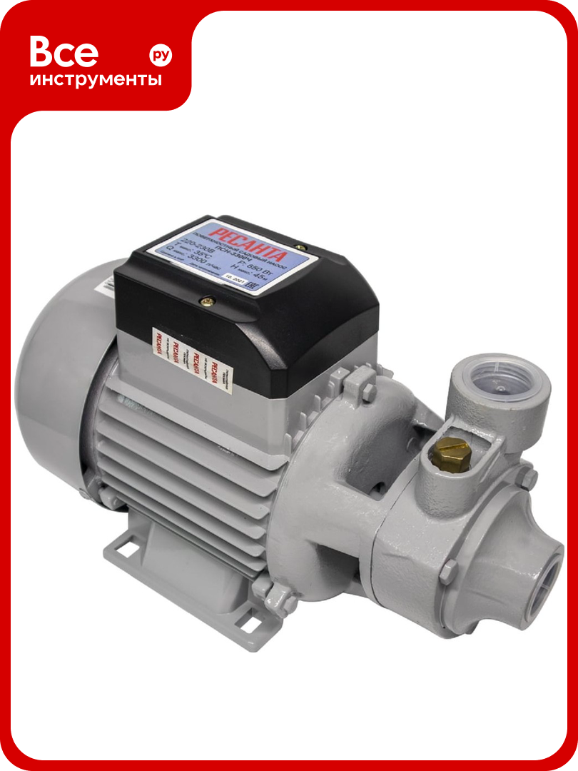 Поверхностный насос Ресанта ПСН-3300Ч 77/4/3, 9 м, для организации полива сада