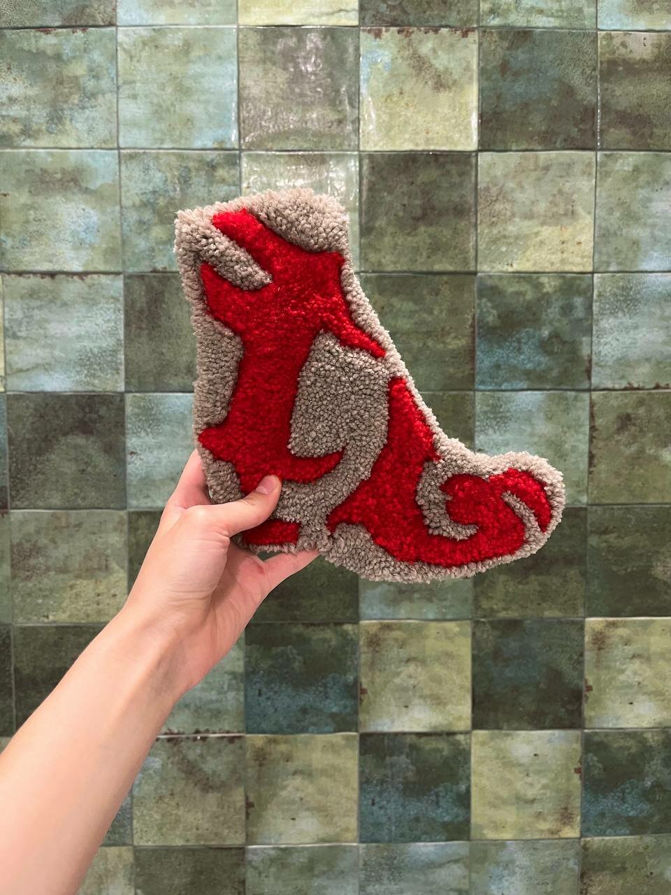 Тафтинговый ковер Татарский таби — японский сапог с татарским орнаментом