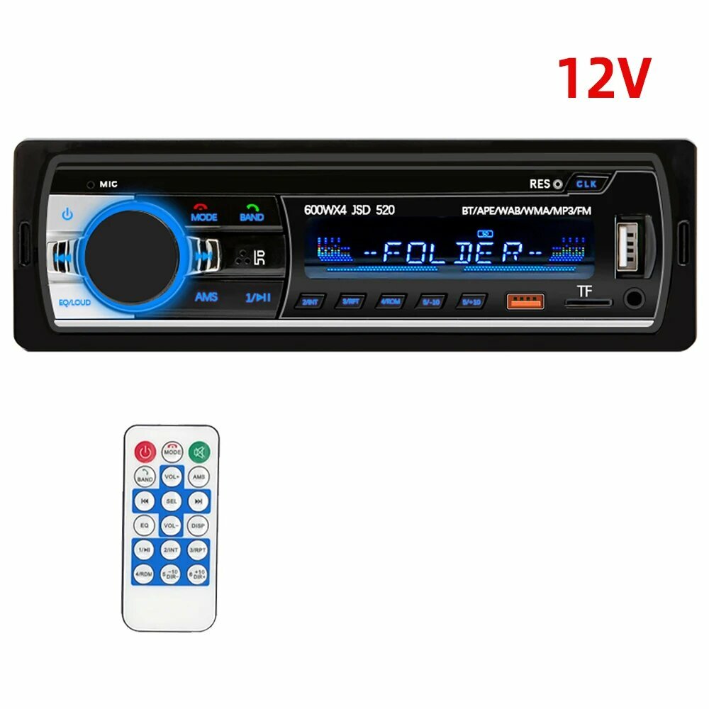 HIPPBQCC 1-DIN Автомобильный Радиоприемник MP3-плеер Цифровой Bluetooth Стерео Аудио Музыкальный Плеер С Управлением На Руле .