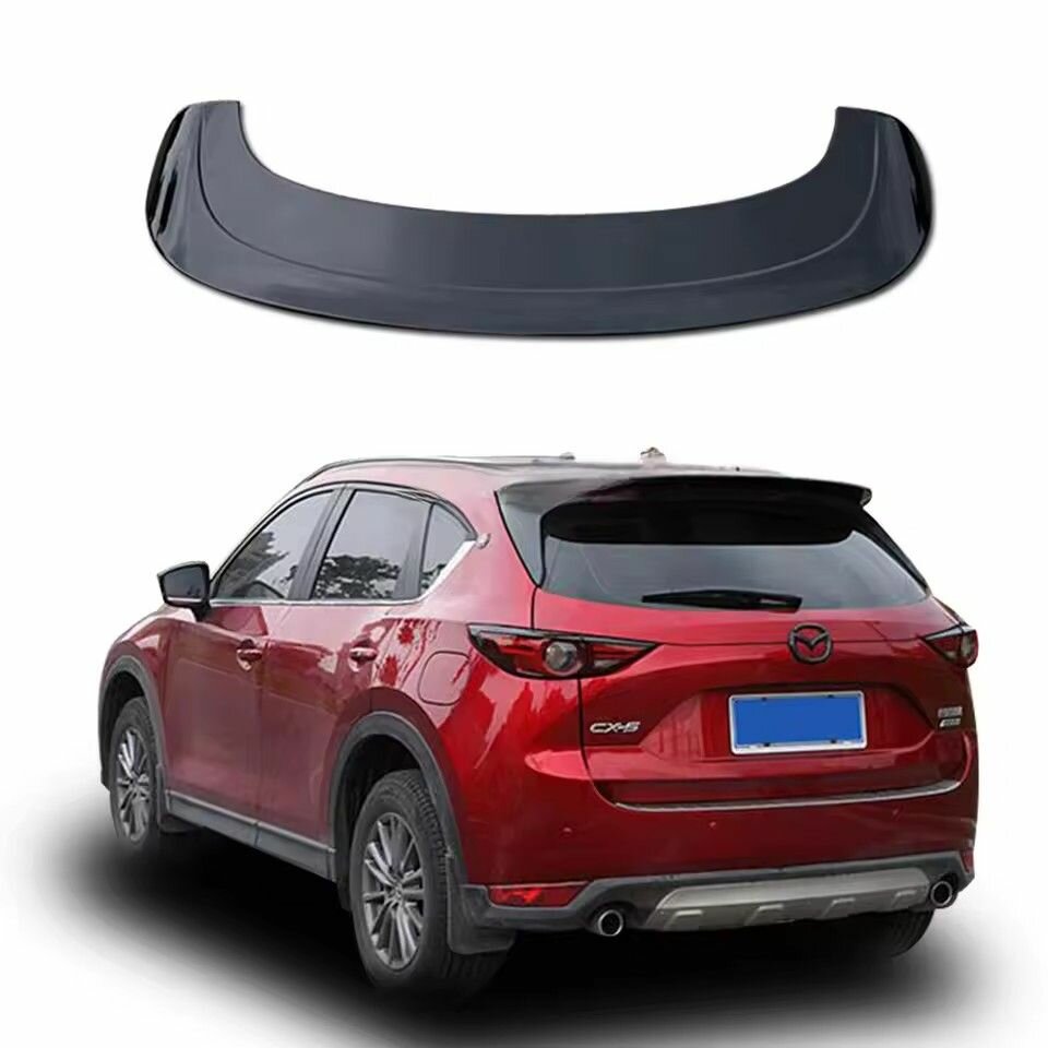 Крыло бампера, заднее, левое, ABS пластик, для Mazda CX-5, 2017-2022, черное
