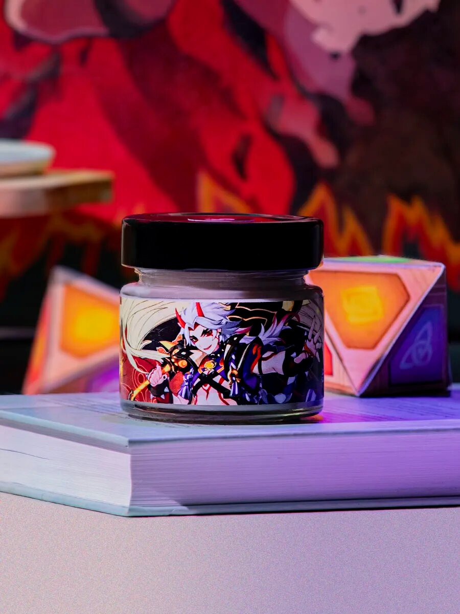 Свеча "Genshin Impact Itto", 100 мл, в стакане, восточные ароматы