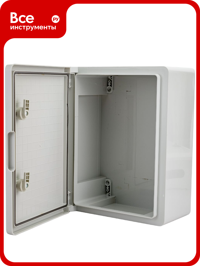 Щит с монтажной панелью REXANT пластиковый ЩМПп 400x300x170 мм ABS УХЛ1 IP65 11-0402