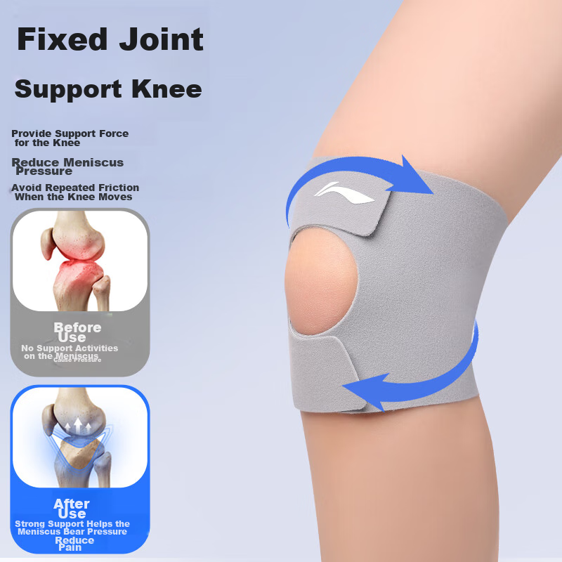 Li-Ning Knee Brace, Sports Meniscus, Summer Lightweight, Skin-Friendly, Arthritis Injury, Running, Hiking, Patella Knee Protector