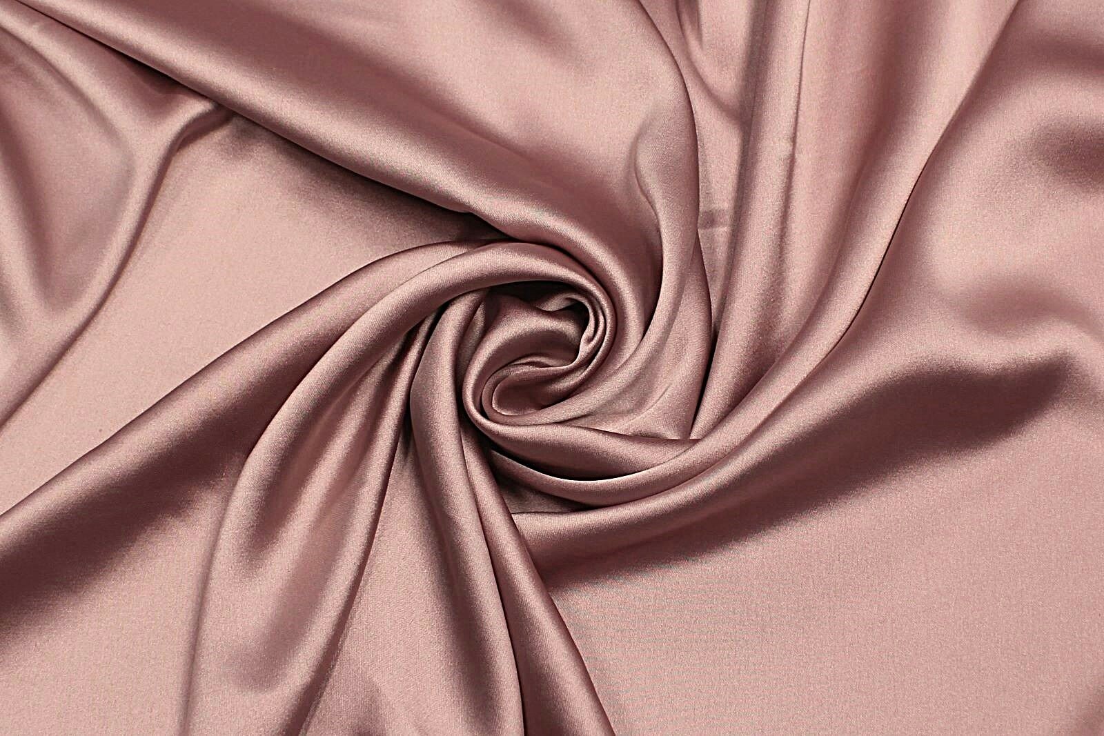 Ткань Атлас стрейч пыльно-розовый, ш145см, 0,5 м