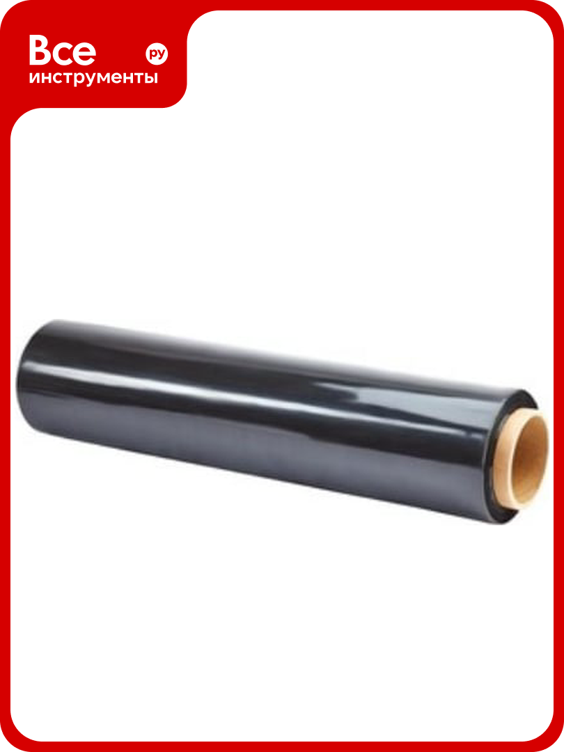 Пленка стрейч UCD 0.5 м, 300 м, 25 микрон, высший сорт, Черная, CTR300 CTR300 UCDCTR300, Данная пленка черного цвета