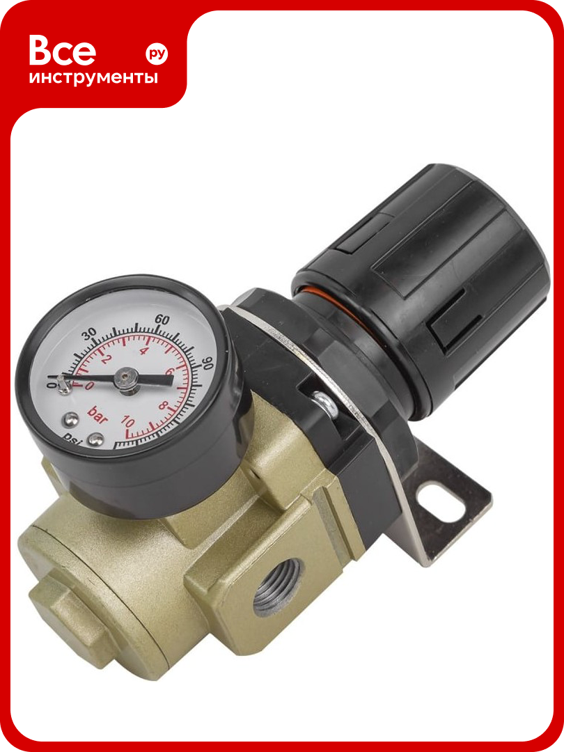 Регулятор, Forsage, давления воздуха "Profi" 1/4", 0-10 bar, рабочая температура 5-60° Forsage F-AR3000-02(54451)